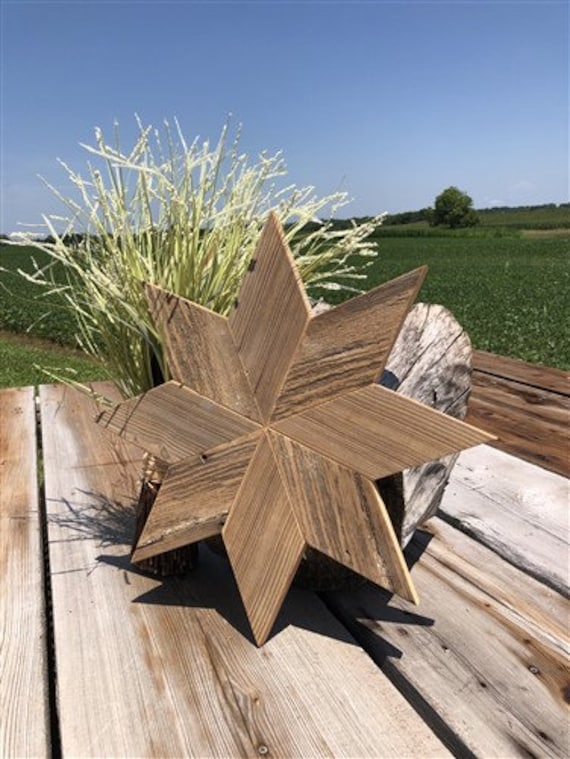 20 Amish Made Wooden Star Reclaimed Barn Wood Star - Etsy