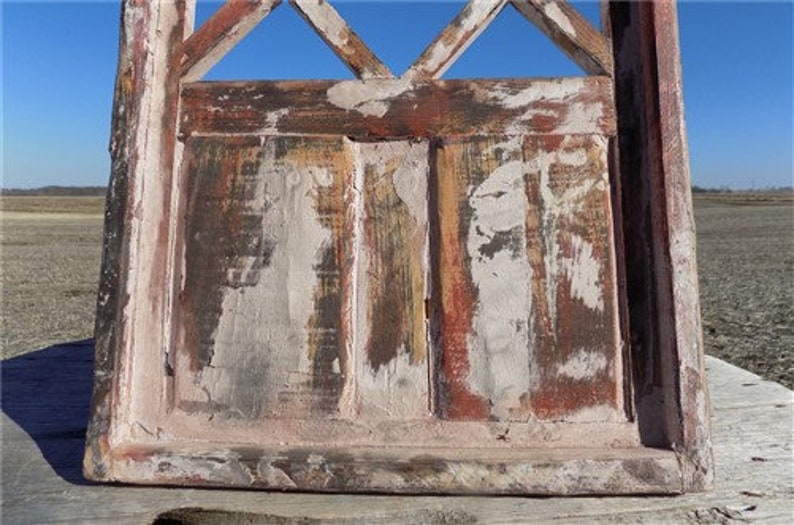 Pink Farmhouse Lattice Window Arched Lattice Window Frame | Etsy