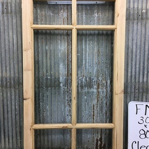 French Single Door 30x80.5 6 Pane Glass European Styled Door FM - Etsy