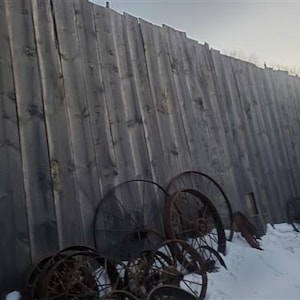 New Rustic Gray Barn Siding, Weather Lumber Wood Plank, Barn-style ...