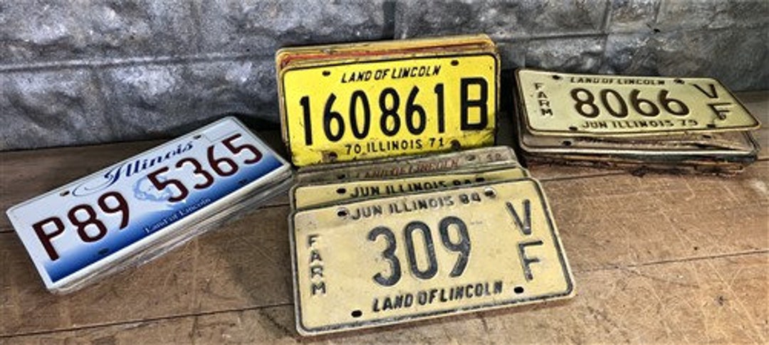 Set of 50 License Plates Lot, Vintage Automobile Car Truck Tags KA - Etsy