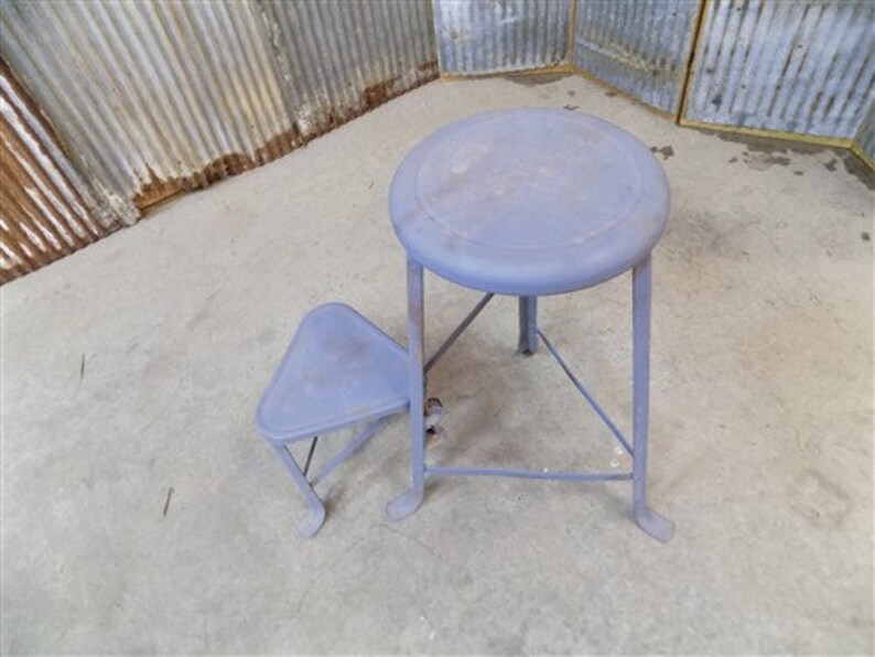 Kitchen Step Stool Vintage Metal Stool Farmhouse Kitchen | Etsy