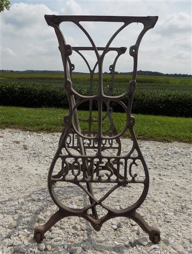 Treadle Sewing Machine, Cast Iron Base, Industrial Age, Domestic PN, - Etsy