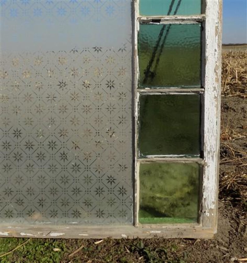 Antique Stained Glass, Rectangular Church Window, Architectural Art ...