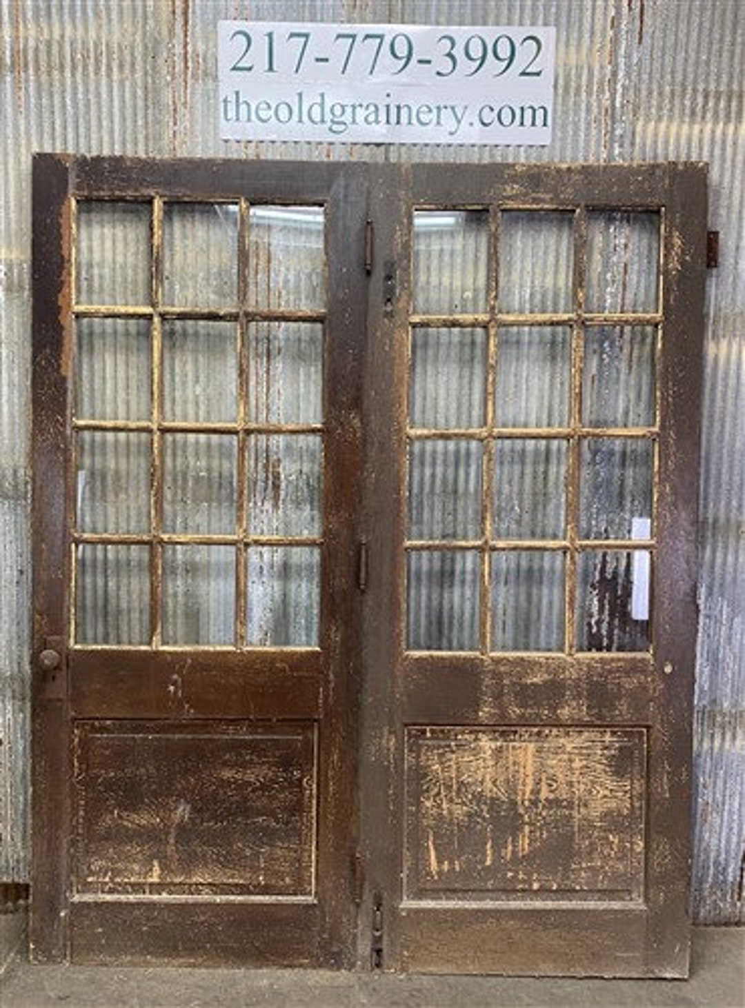 Antique American (72x88) 12 Pane Bi-fold Doors, Vintage, Plantation ...
