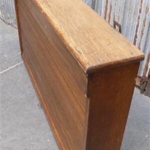 Antique Map Cabinet Chest, Schoolroom Pull Down Map Chest, Vintage Wood ...