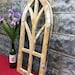 Rustic Arched Farmhouse Window Frame, Faux Window Frame Wall Decor ...
