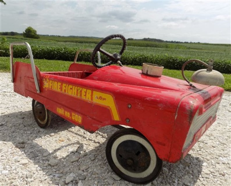 1960s AMF Fire Fighter Unit NO 508 Pedal Car, Childs Retro Ride on ...