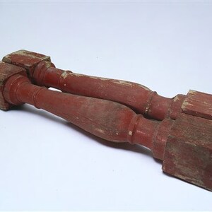 2 Antique Wood Balusters, Vintage Spindles, Architectural Salvage ...