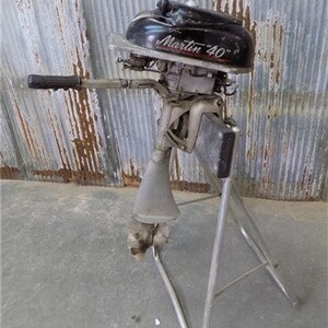1948 Martin 40 Outboard Boat Motor, Classic 4.5 Hp Boat Motor, Serial ...