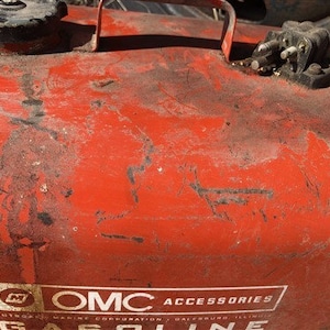 6 Gallon OMC Gasoline Gas Fuel Tank, Vintage Outboard Boat Motor Gas ...