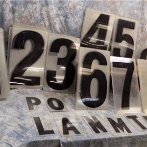 18 X 10.5 Inch Plastic Numbers Readerboard Sign Marquee Neon Arts ...
