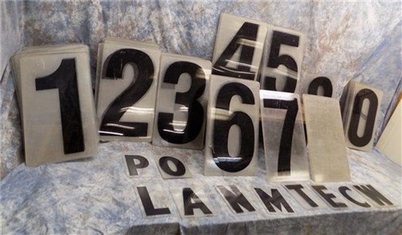 18 X 10.5 Inch Plastic Numbers Readerboard Sign Marquee Neon | Etsy