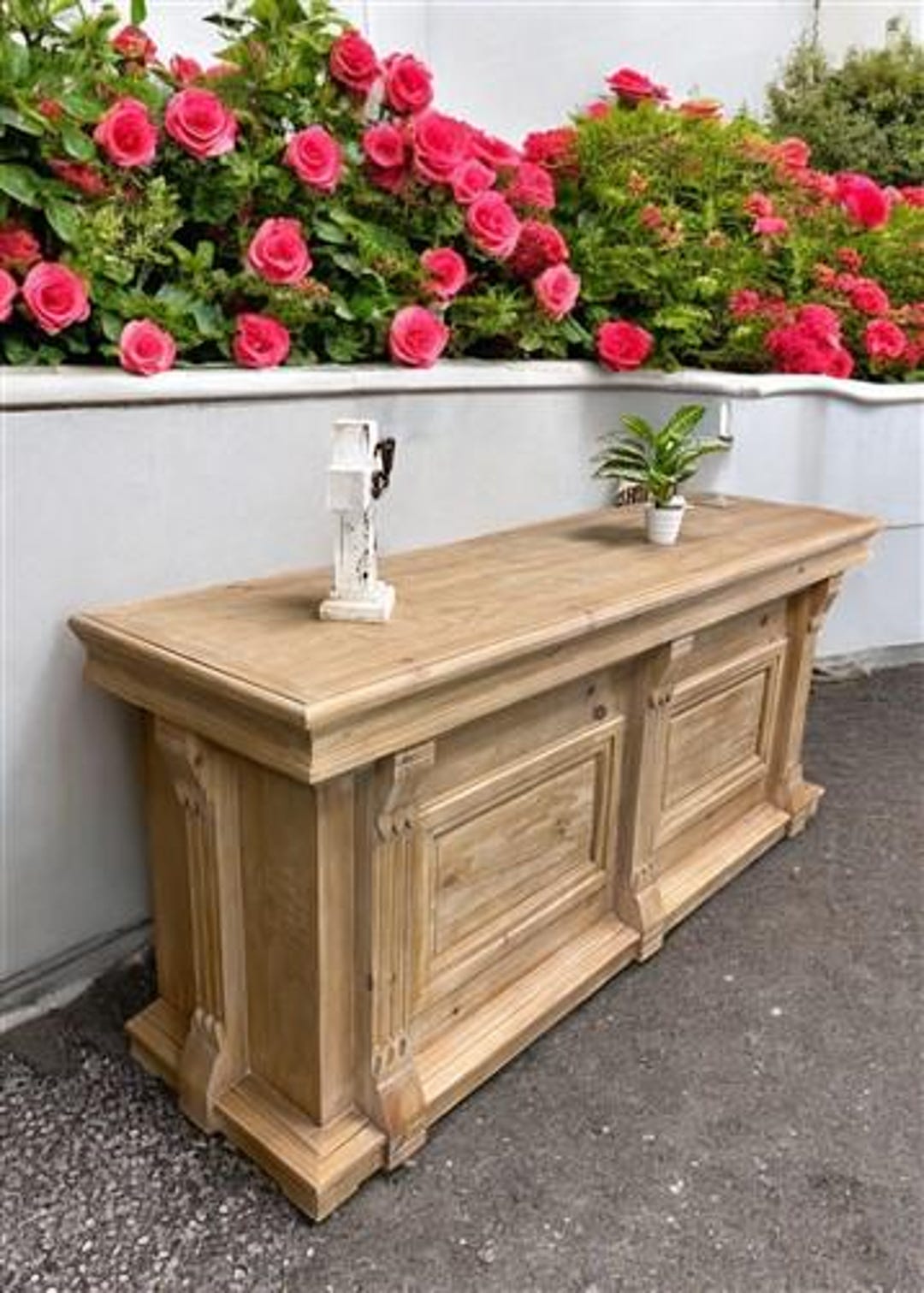 7' Store Counter, Kitchen Island, Display Table, Tavern Front Bar ...