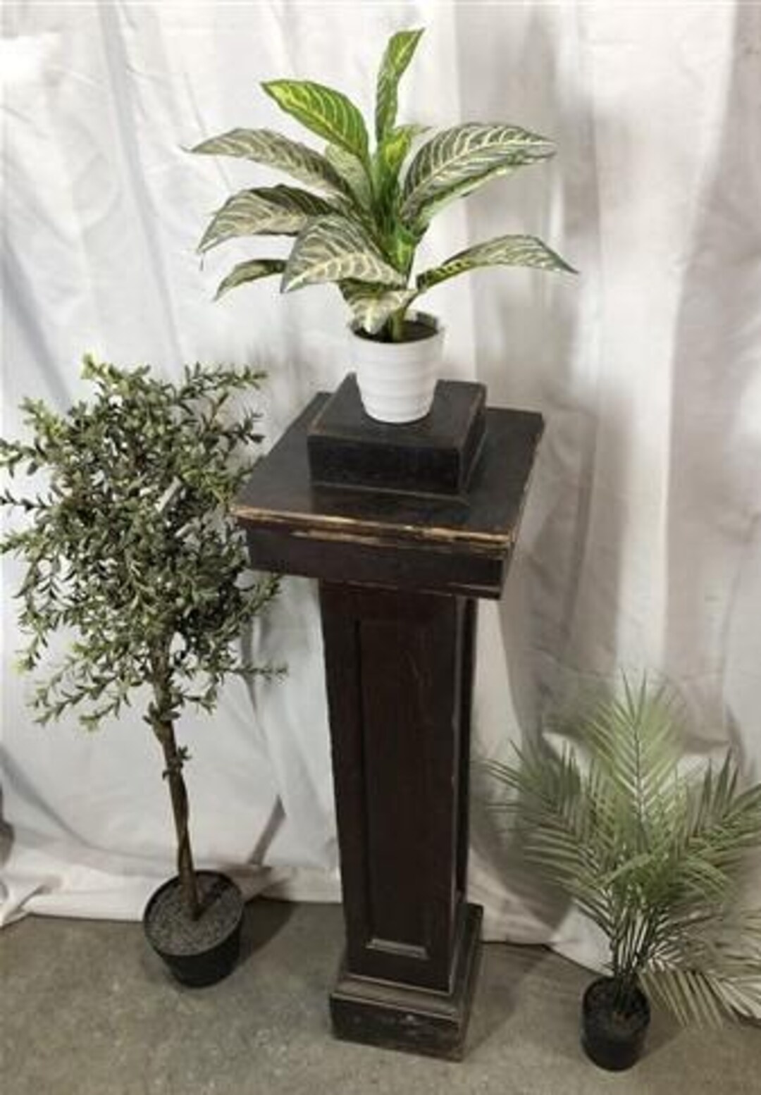 Newel Post Porch Column, Wood Architectural Salvage Repurpose Railing ...