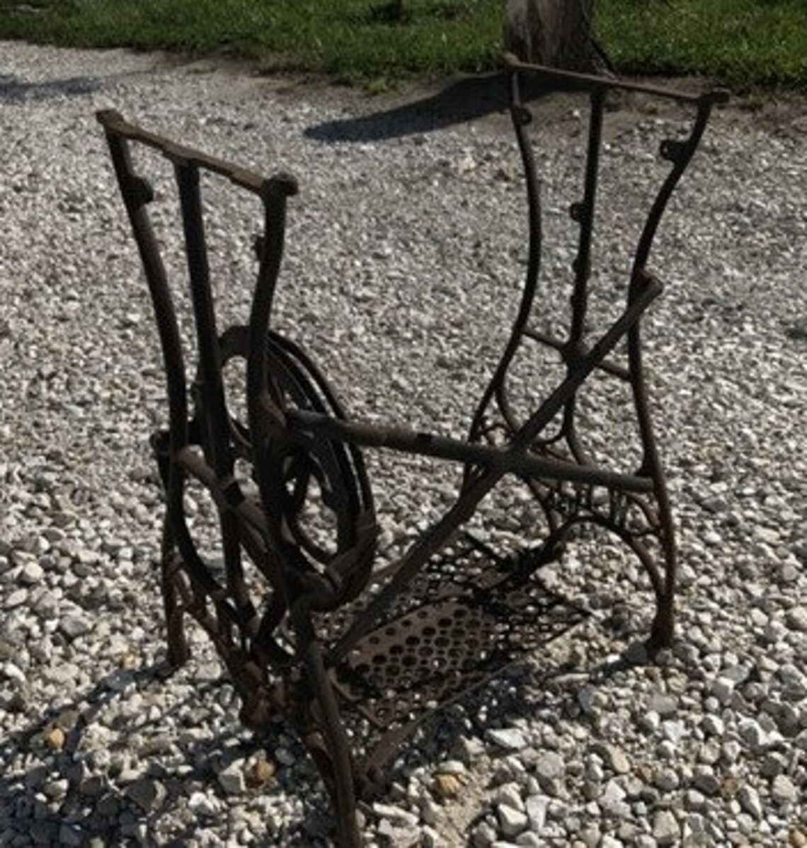Treadle Sewing Machine, Cast Iron Base, Industrial Age Singer Steampunk ...
