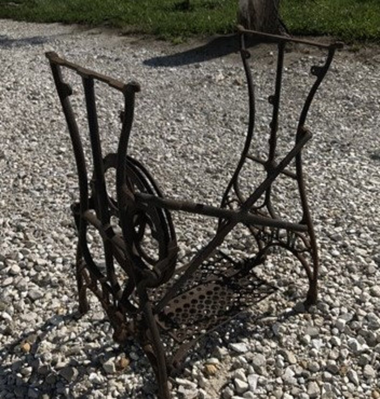 Treadle Sewing Machine, Cast Iron Base, Industrial Age Singer Steampunk ...