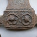 Pair Cast Iron Fireplace Andiron Fronts Art Deco Nouveau Firedog Parts ...