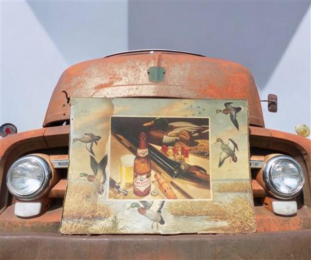 Falstaff Beer Vintage Advertising Poster, Duck Hunting Beer Bottle ...