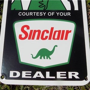 Sinclair S&H Green Stamps Sign, Porcelain Sign, Advertising Sign, Gas ...