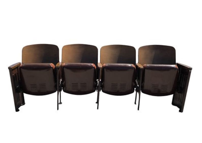 4 Padded Folding Theater Seats Auditorium Theatre Seat - Etsy
