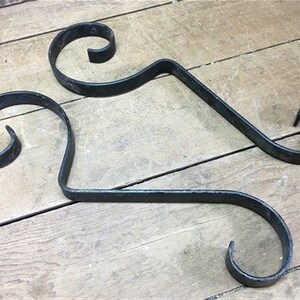 2 Elegant Curved Shelf Brackets, Art Deco Clock Shelf Wall Mount ...