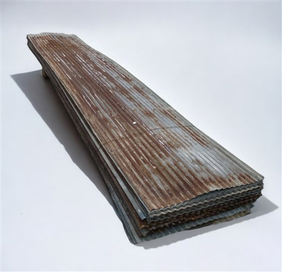 31 Sheets Barn Tin, Corrugated Metal Reclaimed Salvage, 12' Long 744 Sq ...