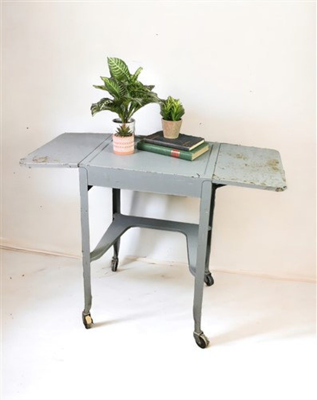 Typewriter Table, Industrial Stand, Metal Office Table, Mid Century ...