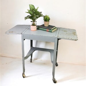Typewriter Table, Industrial Stand, Metal Office Table, Mid Century ...