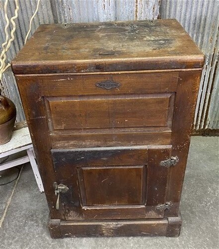 Vintage New Iceberg Co Ice Box Lift Top Ice Chest Primitive | Etsy