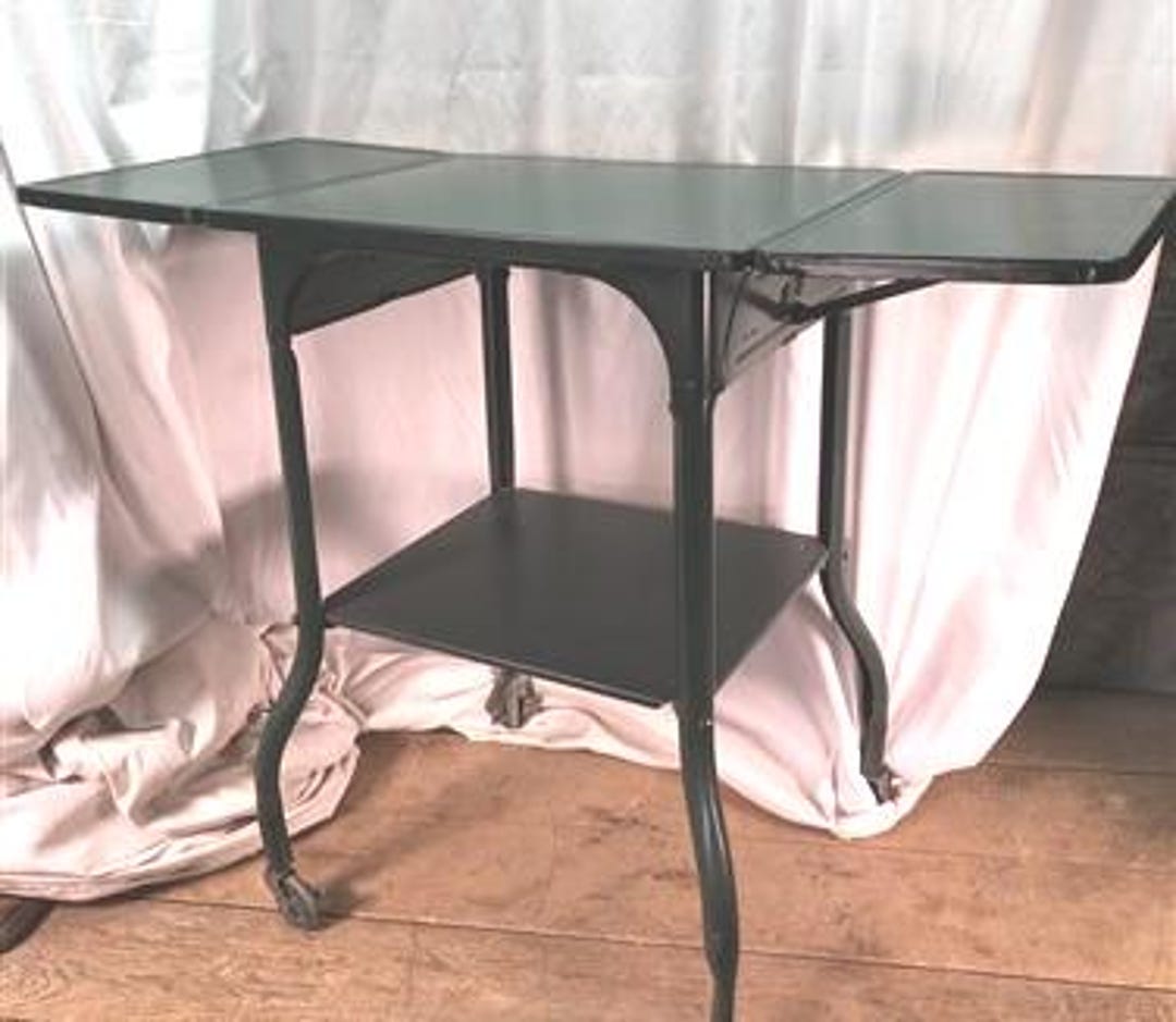 Typewriter Table, Industrial Stand, Metal Office Table, Mid Century ...