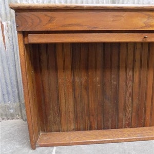 Antique Map Cabinet Chest, Schoolroom Pull Down Map Chest, Vintage Wood ...