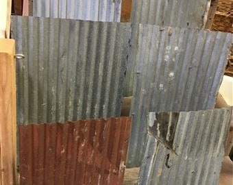 Metal Rustic Thin Ribbed A2 Galvanized 71 Sheets Barn Tin Roofing ...