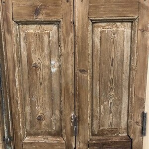 Antique Encased Shutter French Double Door 43.5x90 European Door Jamb ...