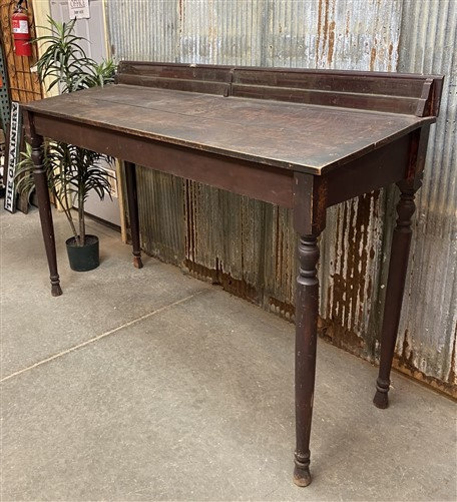 Slant Front Table, Vintage Wood Desk, Home/office Desk Writing Table ...