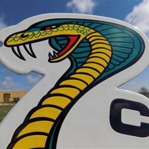 Cobra Jet Sign, Metal Porcelain Sign, Advertising Sign, Ford Mustang ...