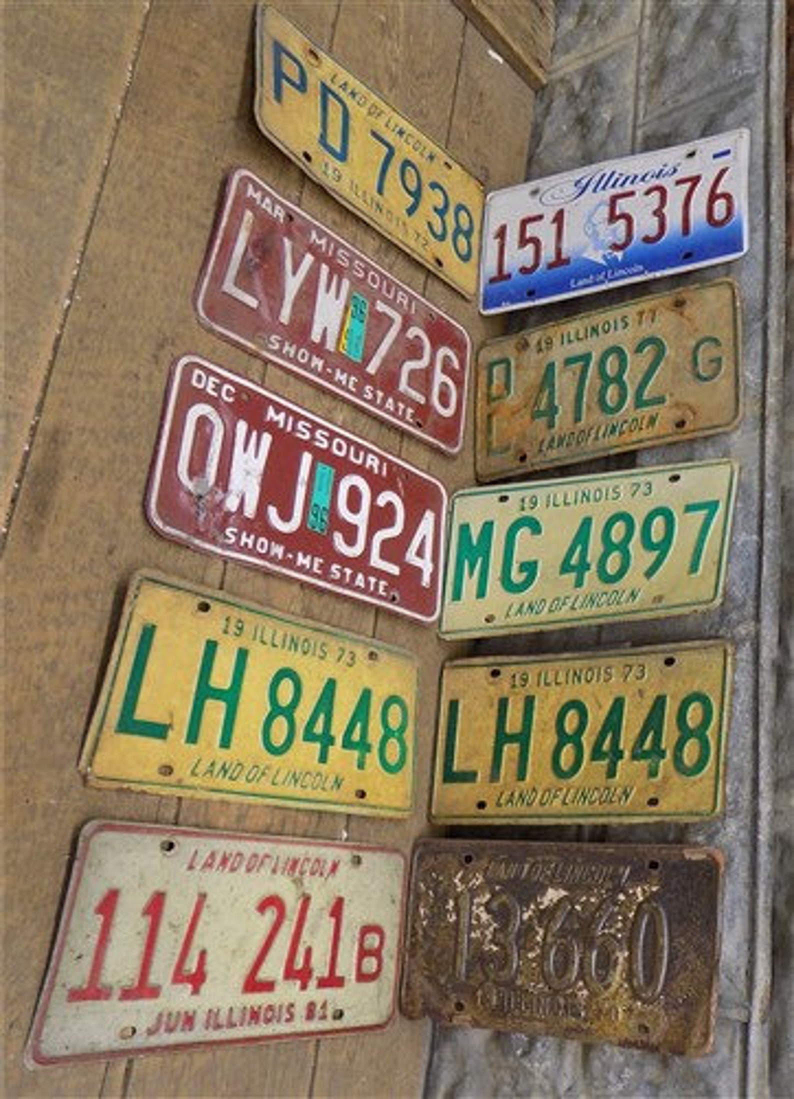 Set of 50 License Plates Lot Vintage Automobile Car Truck Tags | Etsy