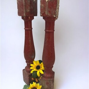 2 Antique Wood Balusters, Vintage Spindles, Architectural Salvage ...