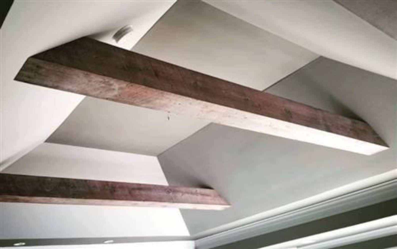 Custom Faux Box Beam, Reclaimed Barn Wood, Fireplace Mantel, Free Quote ...