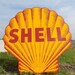 Large Shell Sign, Metal Porcelain Sign, Advertising Sign, Gas Station ...