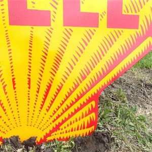 Large Shell Sign, Metal Porcelain Sign, Advertising Sign, Gas Station ...