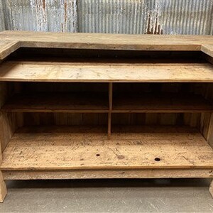 6' Amish Made Front Bar, Custom Made to Order, Pine Wood Bar, Rustic ...