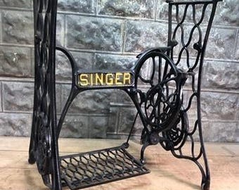 Old Singer Cast Iron Sewing Machine Table Base - Etsy