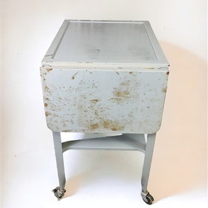 Typewriter Table, Industrial Stand, Metal Office Table, Mid Century ...