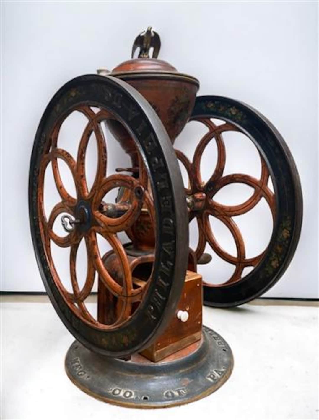 Enterprise Mfg Coffee Grinder No.12, Double 24' Wheels, Hand Crank ...