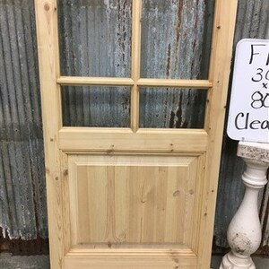 French Single Door (30x80.5) 6 Pane Glass Door European Styled FM5 - Etsy