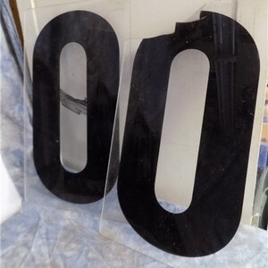 18 X 10.5 Inch Plastic Numbers Readerboard Sign Marquee Neon Arts ...