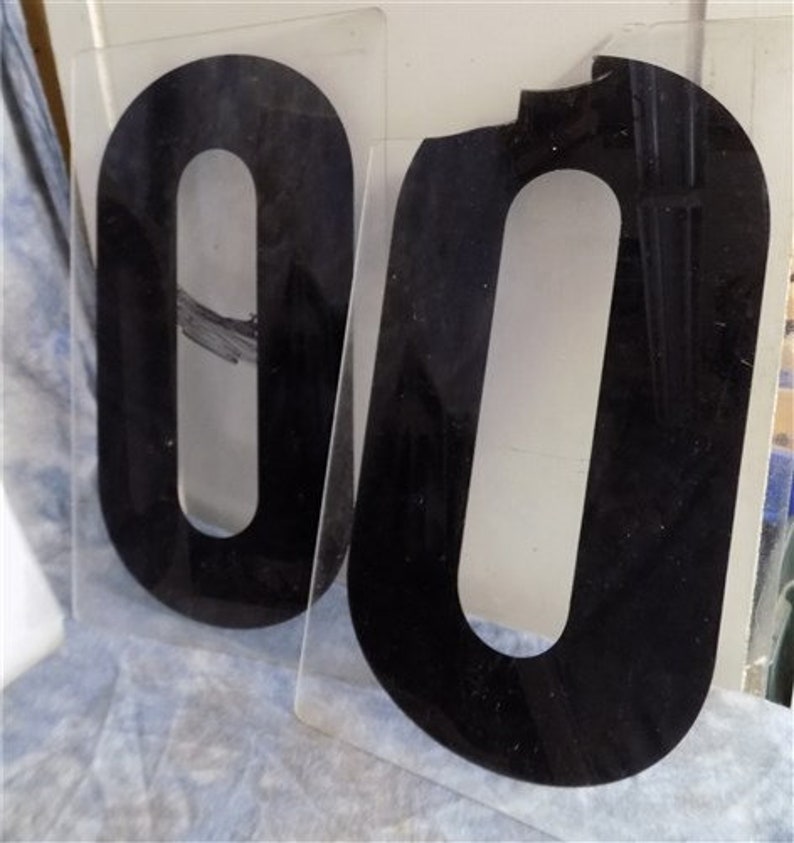 18 X 10.5 Inch Plastic Numbers Readerboard Sign Marquee Neon | Etsy