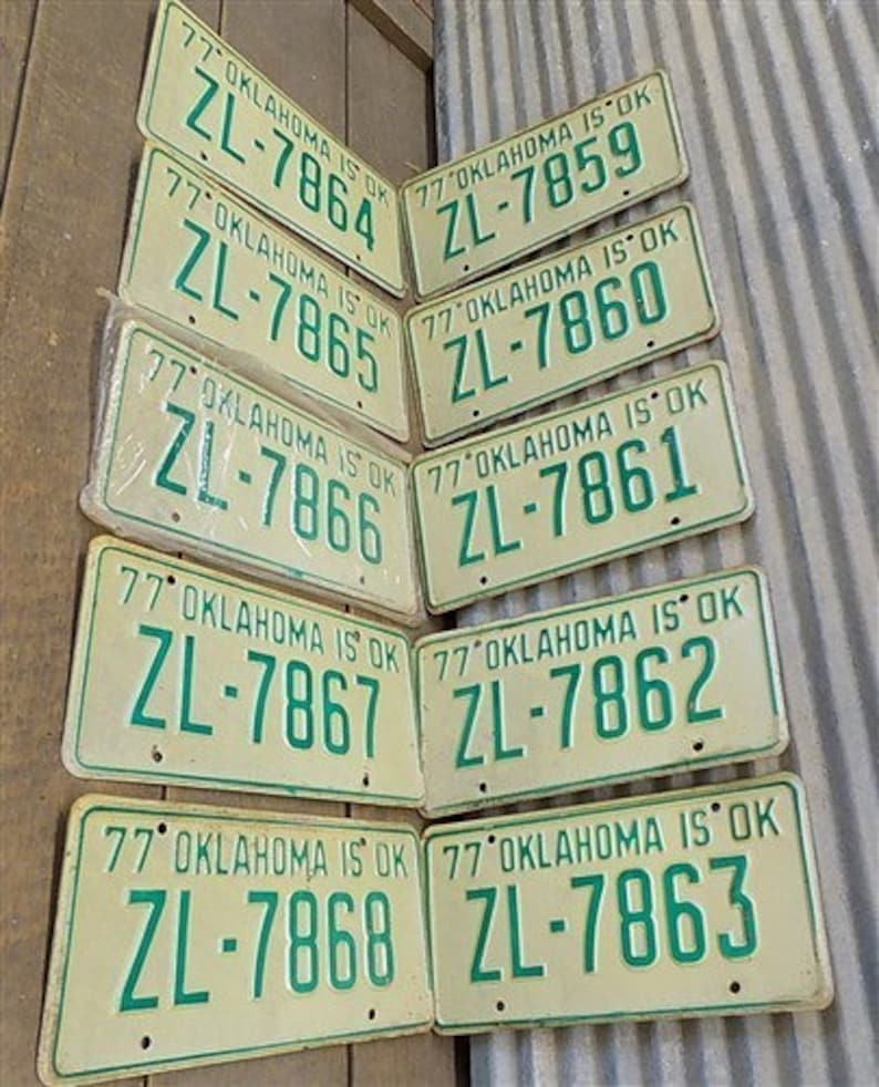 Set of 50 License Plates Lot Vintage Automobile Car Truck Tags | Etsy