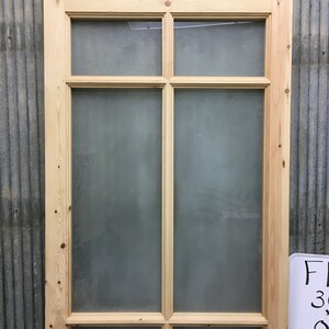 French Single Door (30x80.5) 6 Pane Frosted Glass Door European Styled ...
